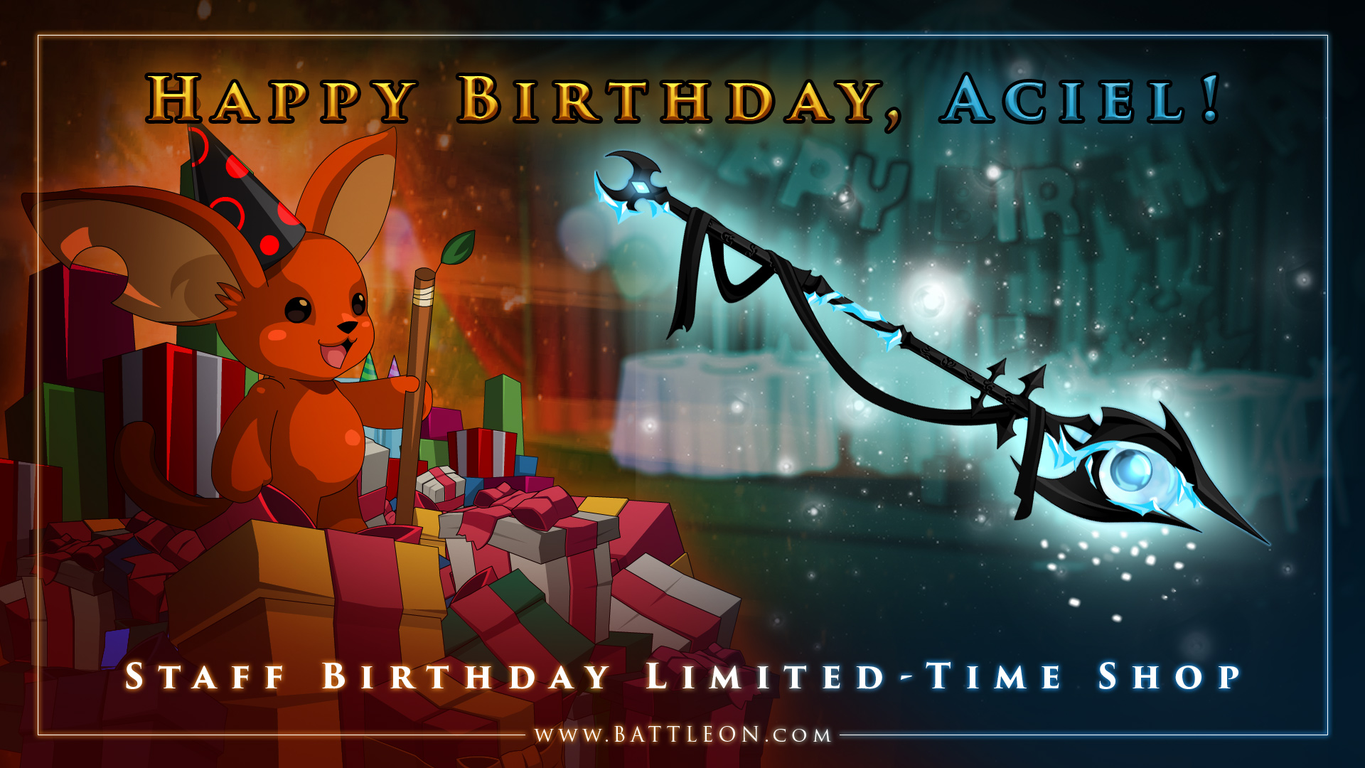 Happy Year of the Dragon & Happy Birthday Aciel on Artix Entertainment
